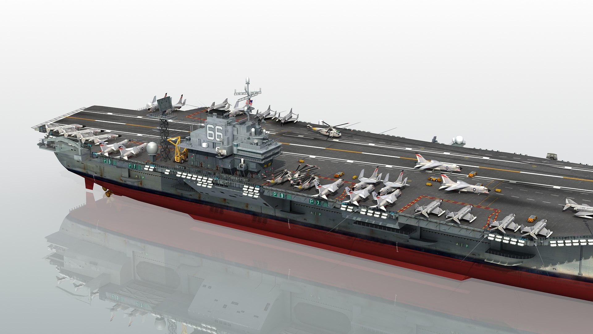 USS America CV-66 3D Model - TurboSquid 2068092