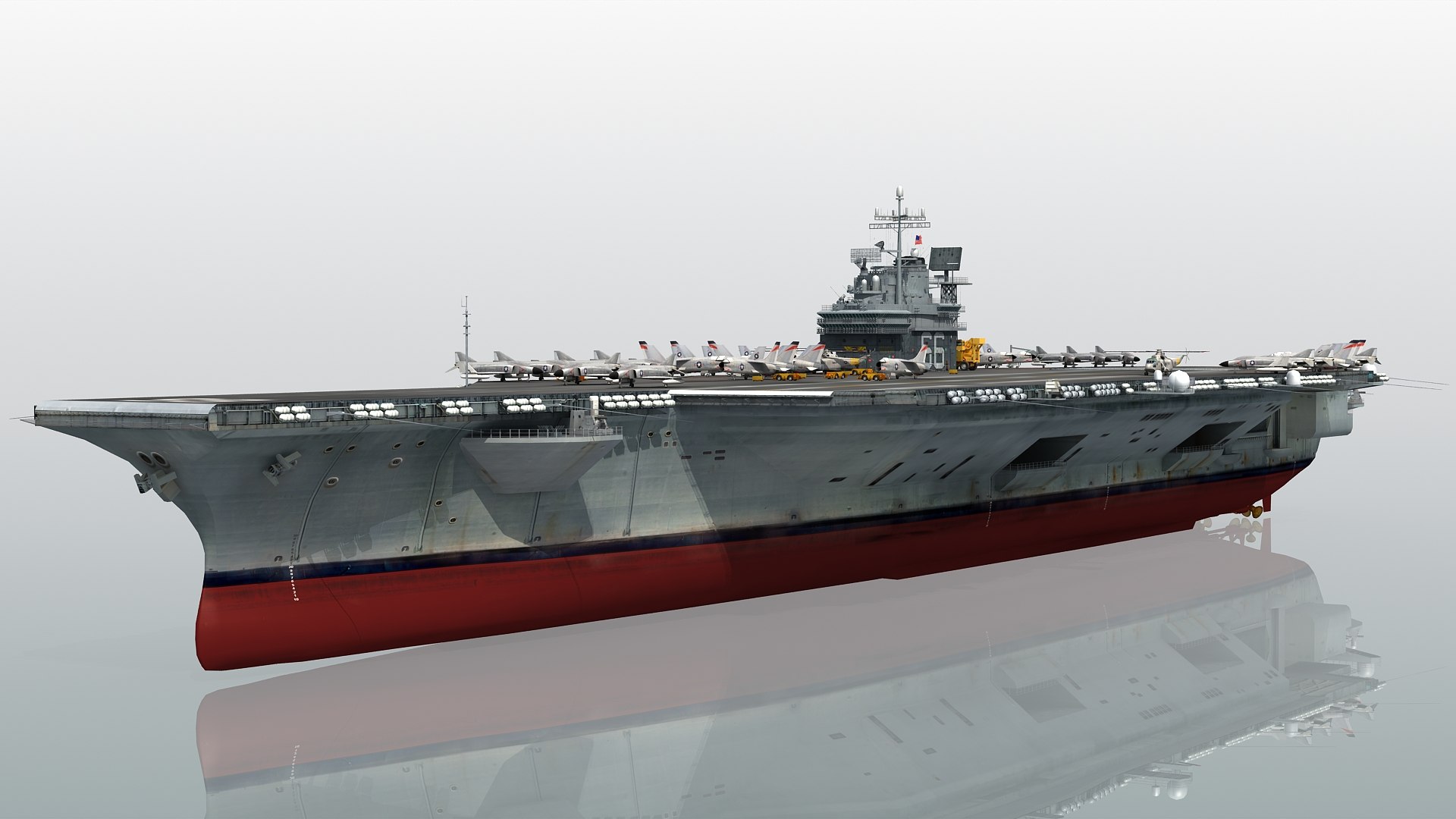 USS America CV-66 3D model - TurboSquid 2068092