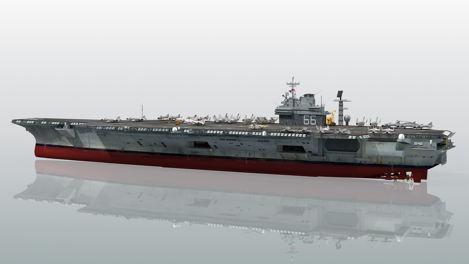 USS America CV-66 3D model - TurboSquid 2068092