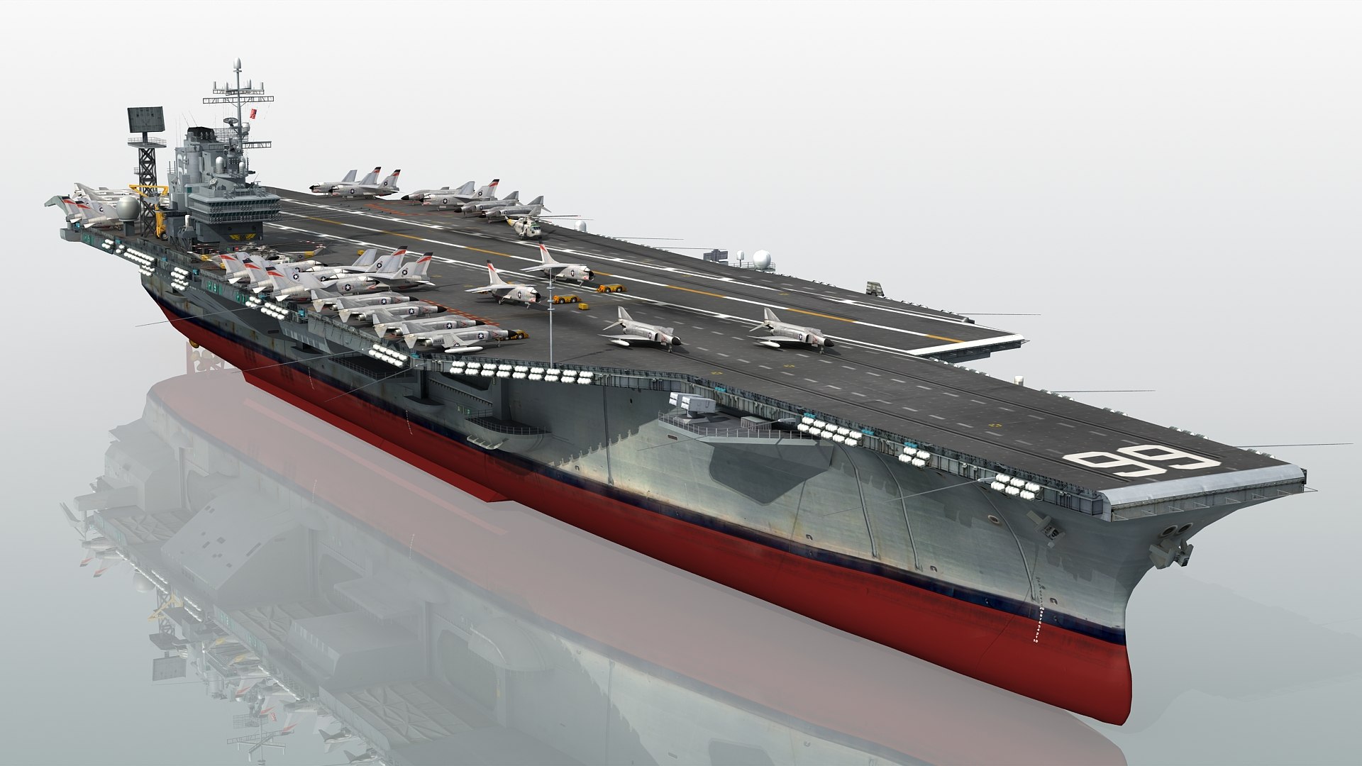 USS America CV-66 3D Model - TurboSquid 2068092