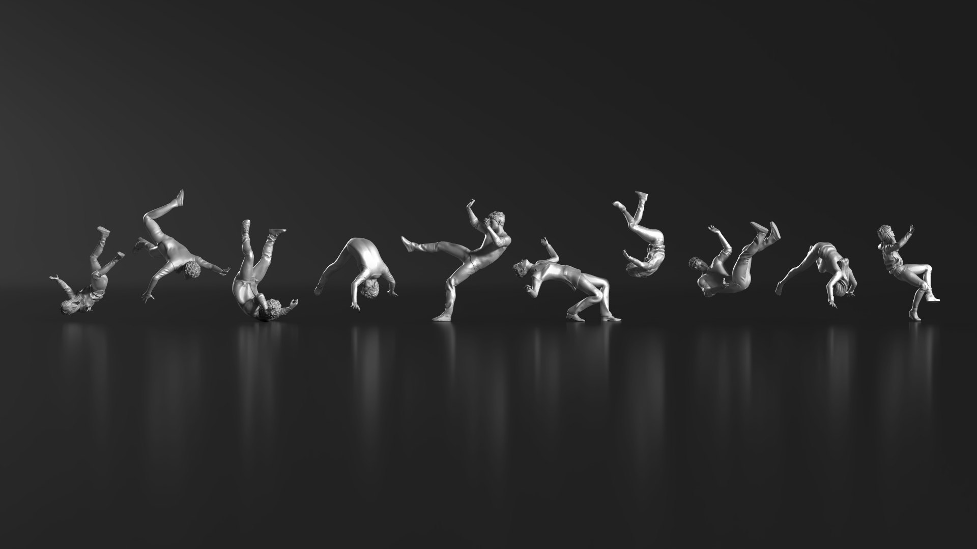 3D HD People 30 Falling - TurboSquid 2216329