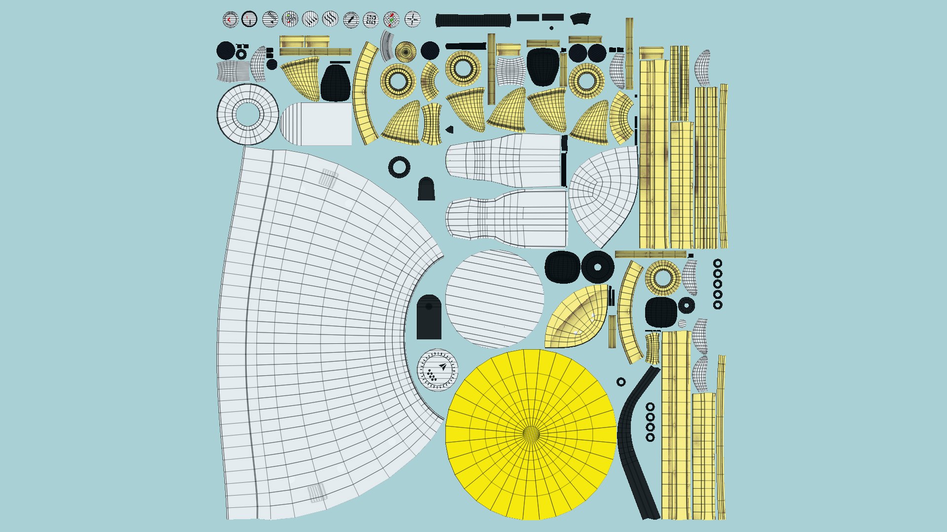 Submarine Cartoon A06 White Gold - Sub Watercraft Vehicle 3D model ...