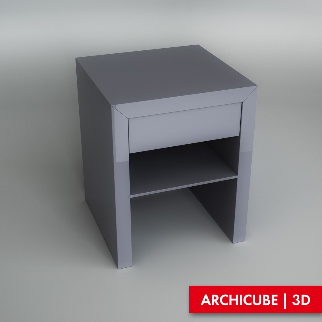 3d bedside table model