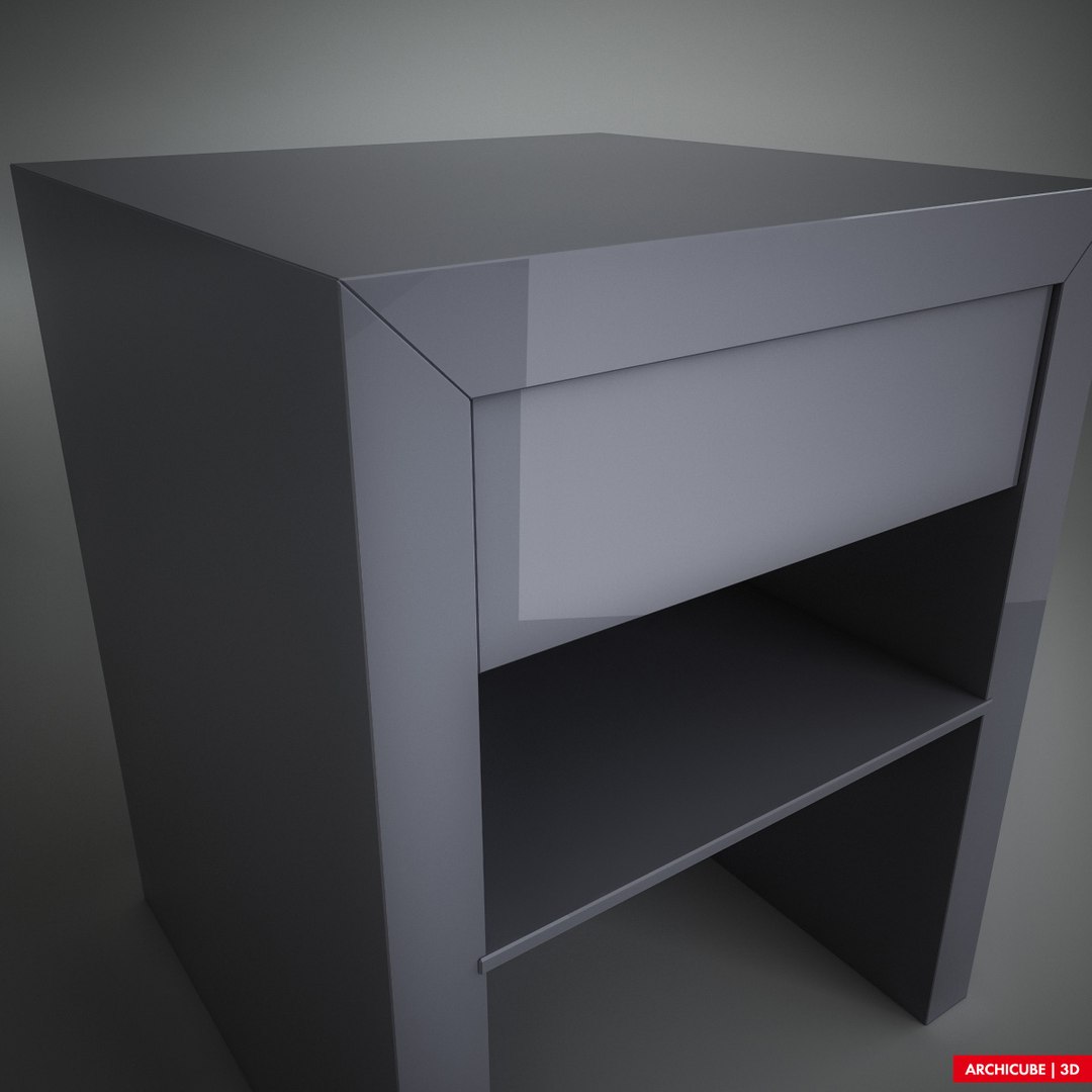 3d bedside table model