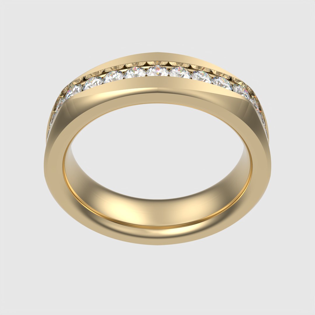 Channel Set Diamond Ring JDBCo Model - TurboSquid 2339388
