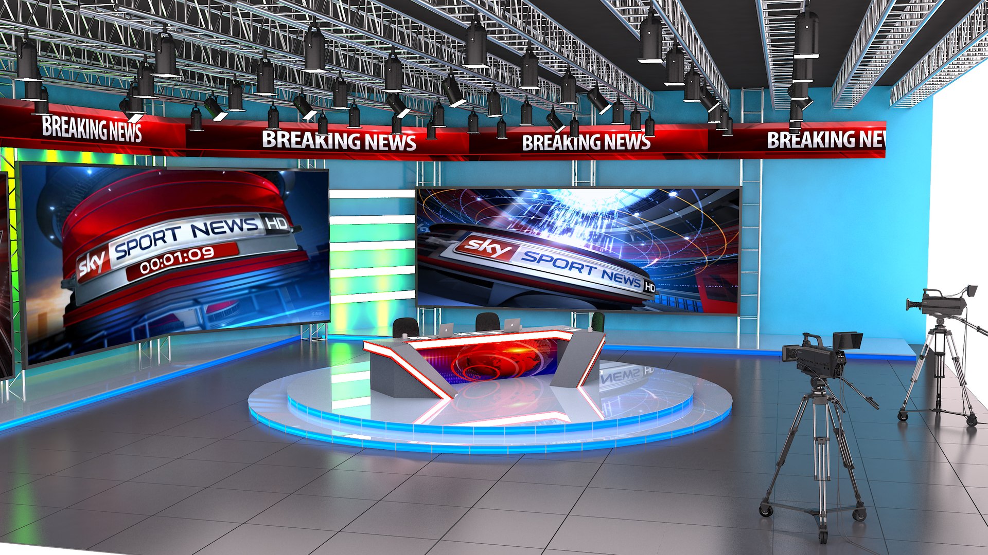 Tv Studio 3D Model - TurboSquid 1575187