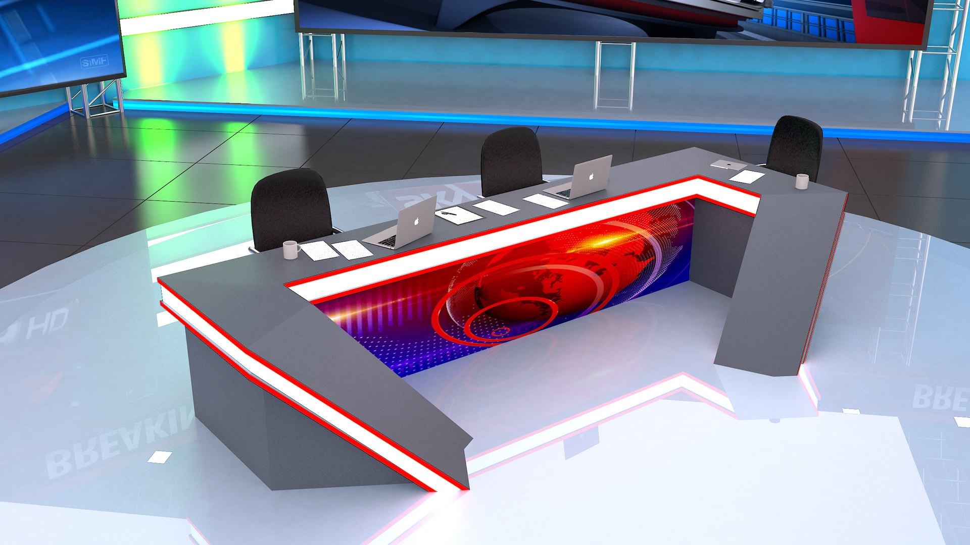 Tv Studio 3D Model - TurboSquid 1575187