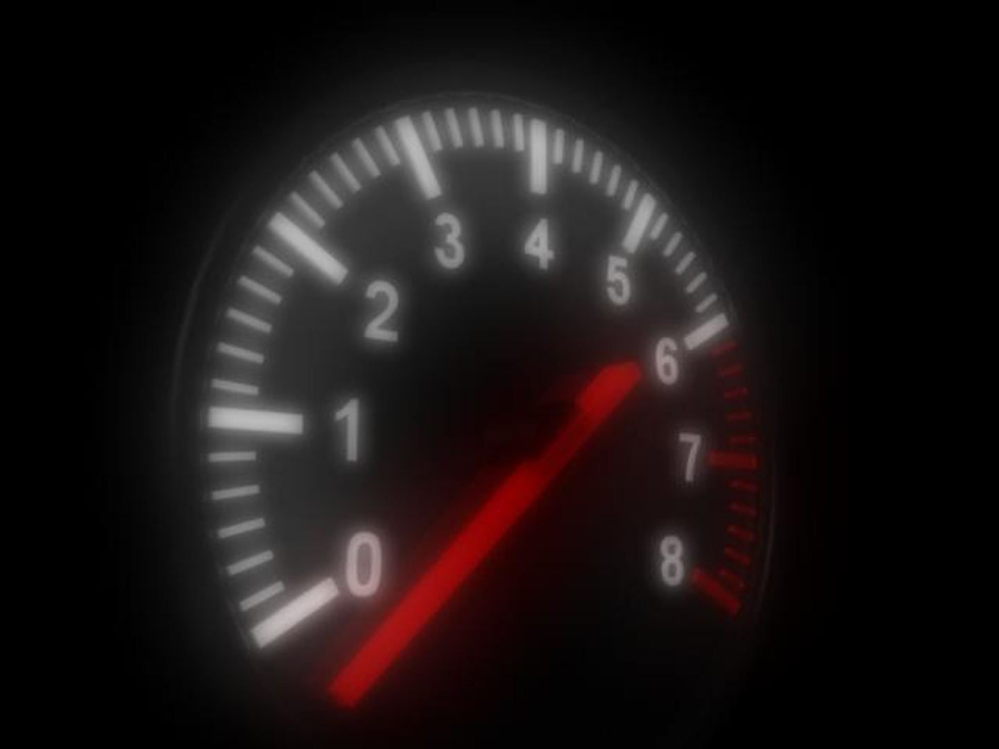 glowing tachometer 3d model