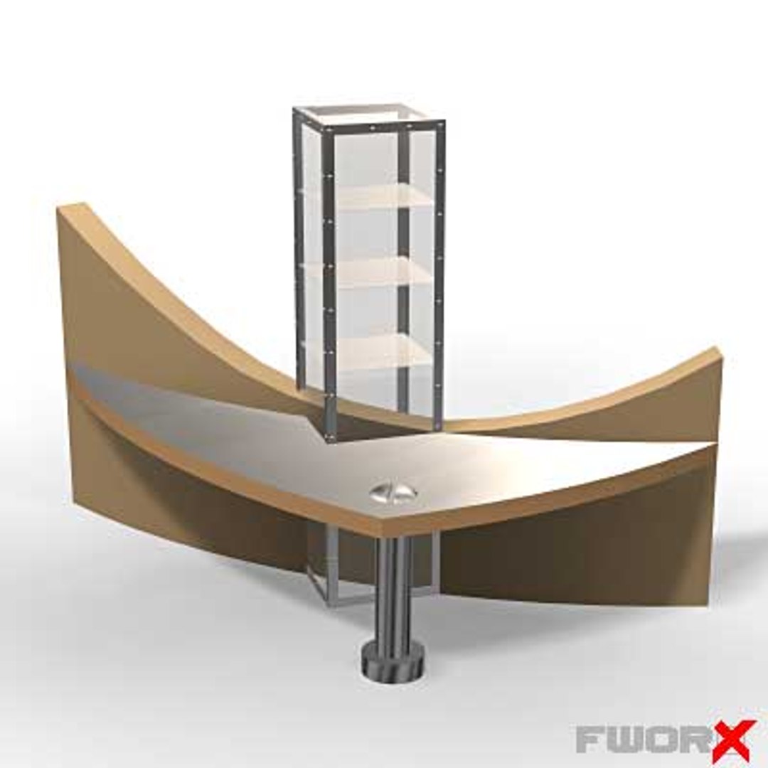 3d model kitchen counter