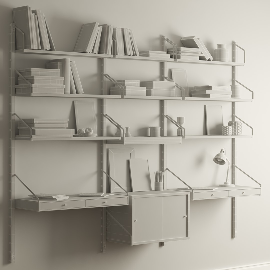 Decor Shelf Drawers 3D Model - TurboSquid 1204299