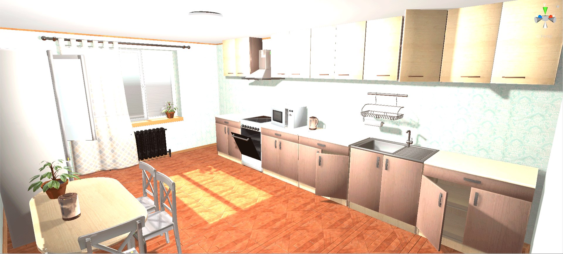 3D Vr Kitchen - Interior - TurboSquid 1429007