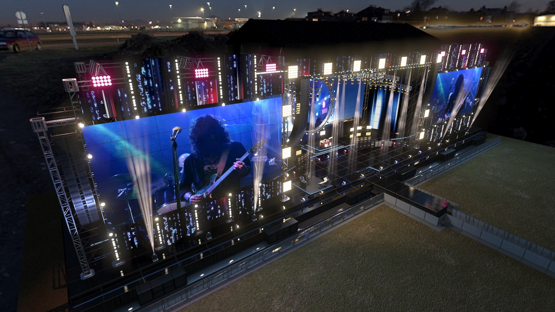 3D Mega Live Stage Scene - TurboSquid 1472932