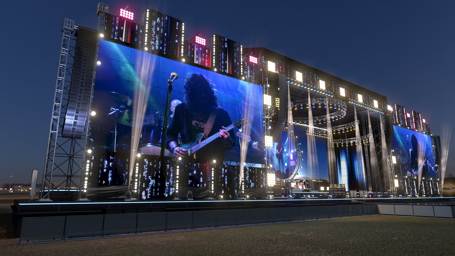 3D Mega Live Stage Scene - TurboSquid 1472932