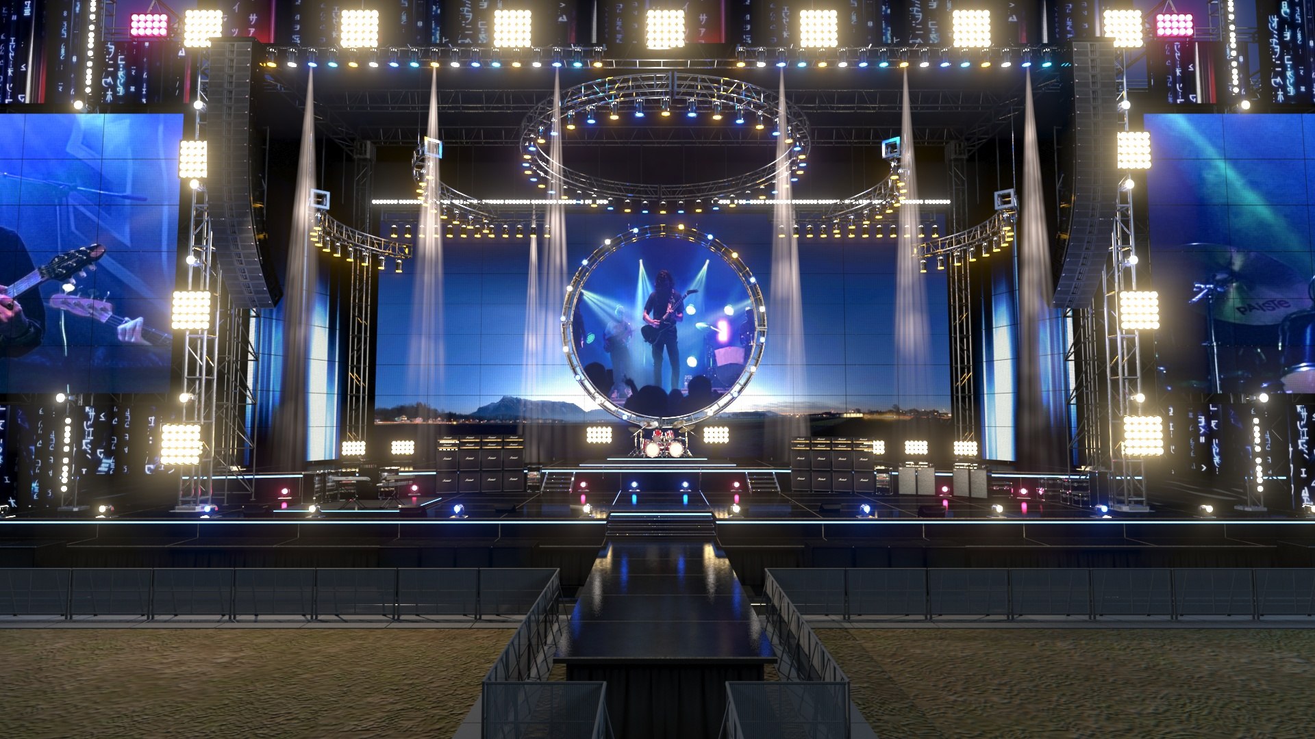 3D Mega Live Stage Scene - TurboSquid 1472932