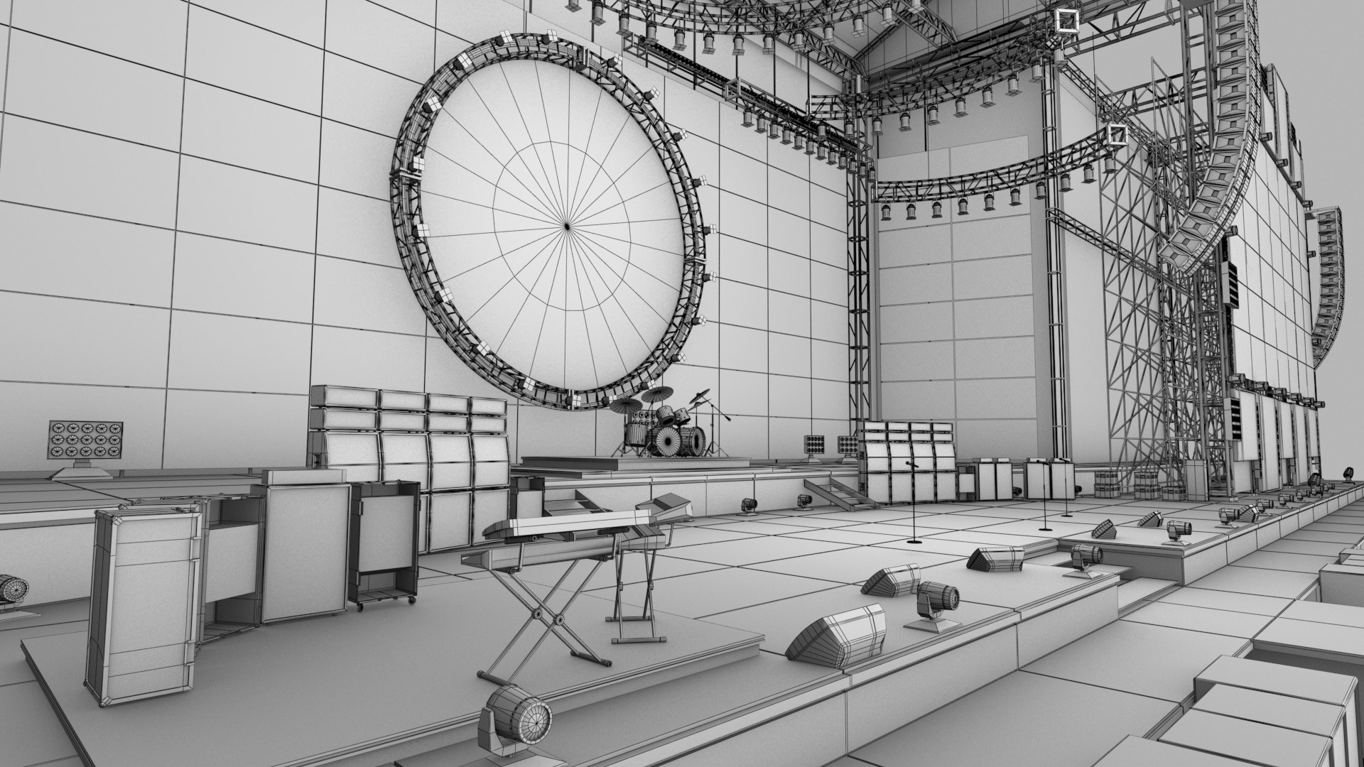 3D mega live stage scene - TurboSquid 1472932