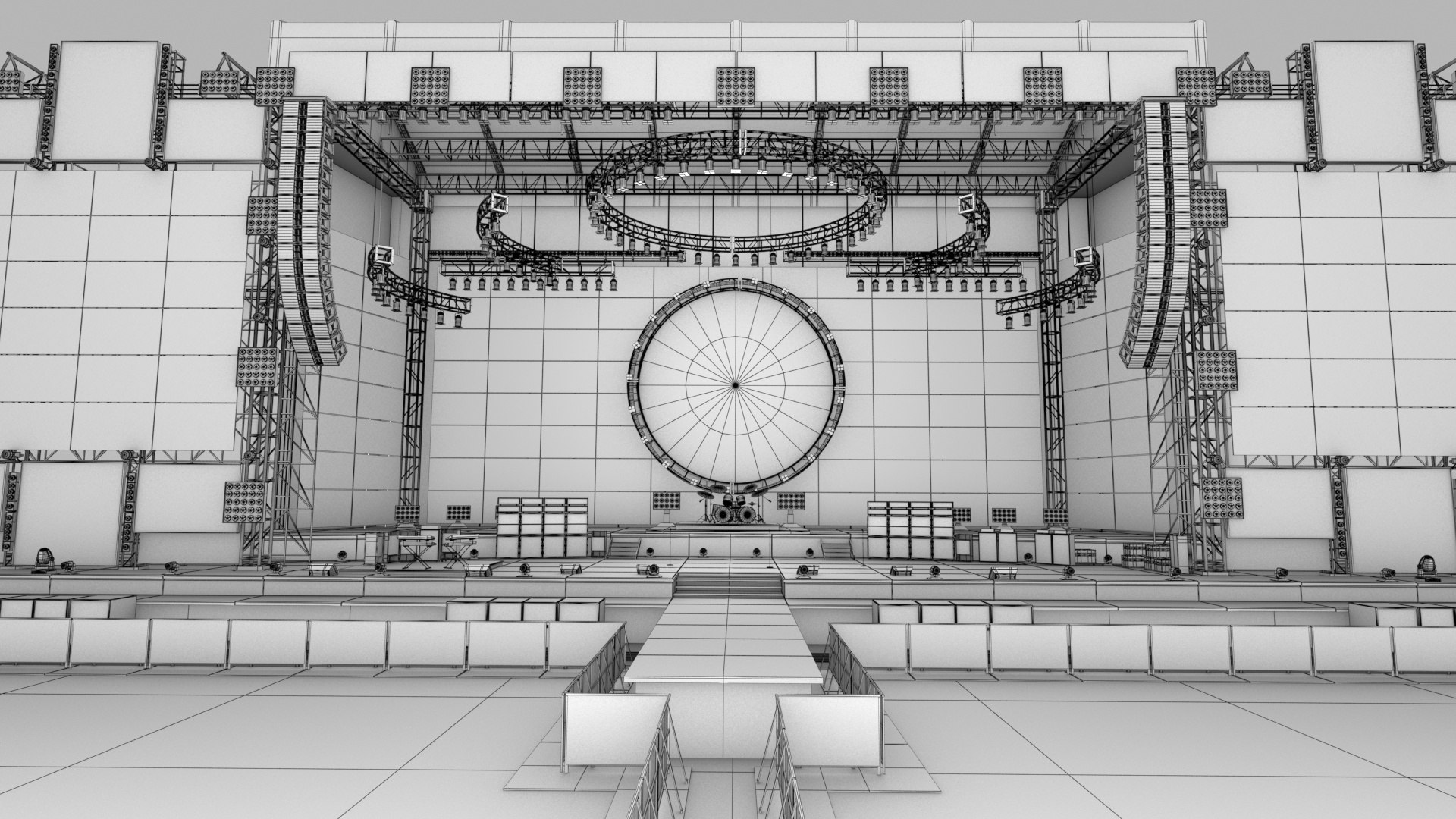 3D mega live stage scene - TurboSquid 1472932