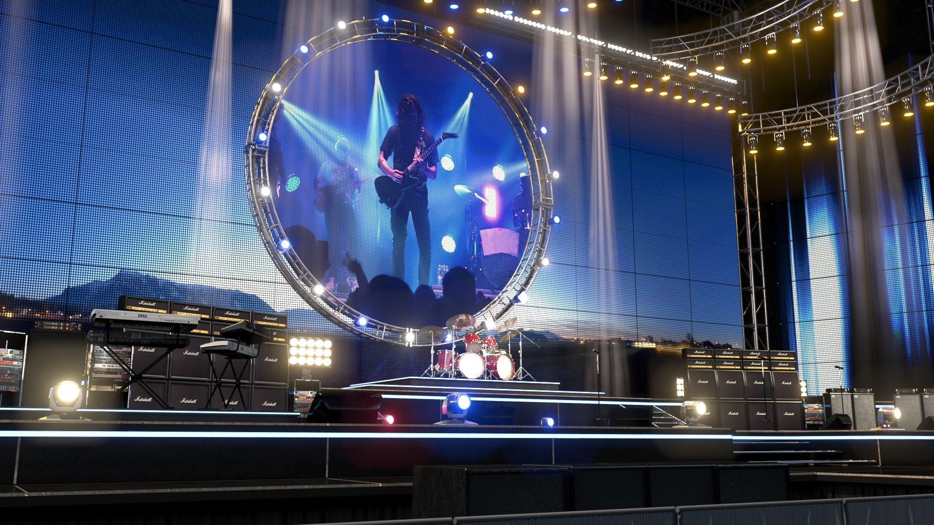 3D Mega Live Stage Scene - TurboSquid 1472932