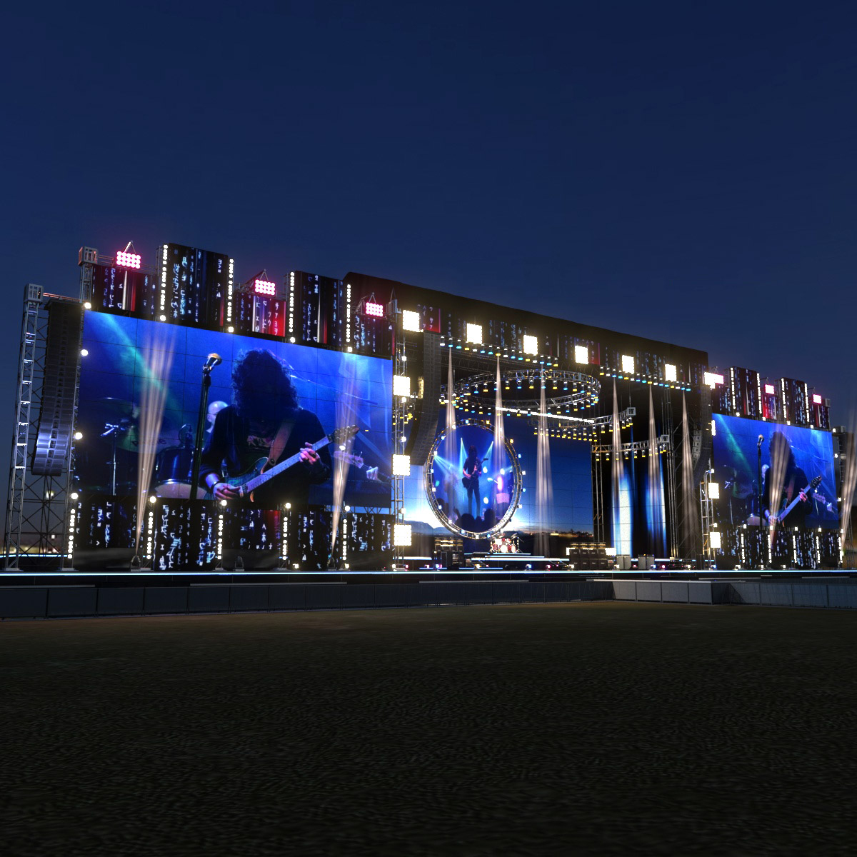 3D mega live stage scene - TurboSquid 1472932