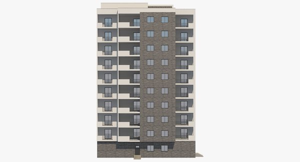 Apartment buildings 34 3D model - TurboSquid 1428242