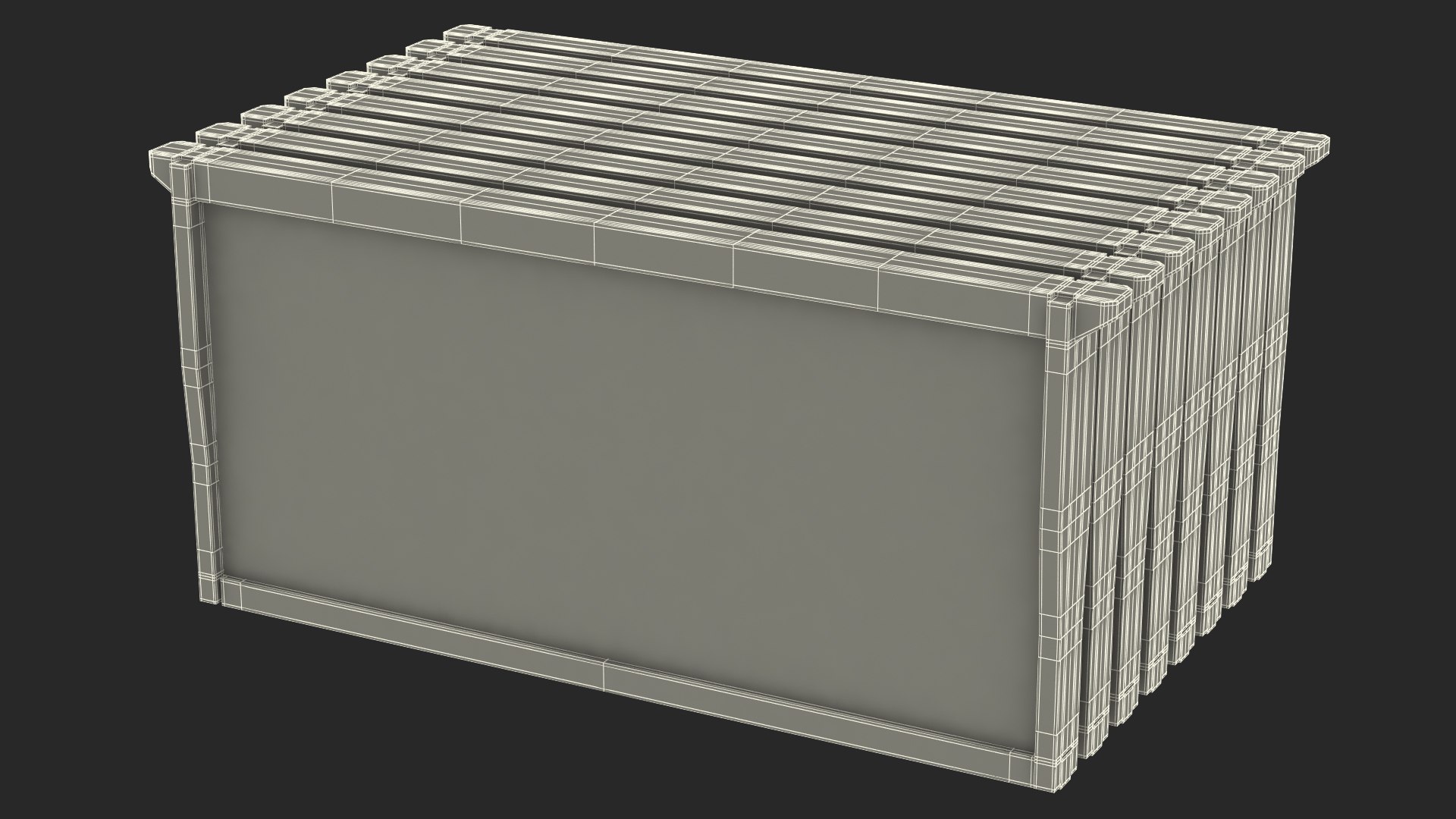 3D Beehive Box Frame Honey Bee - TurboSquid 1486297