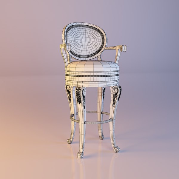 3d model howard bar stool