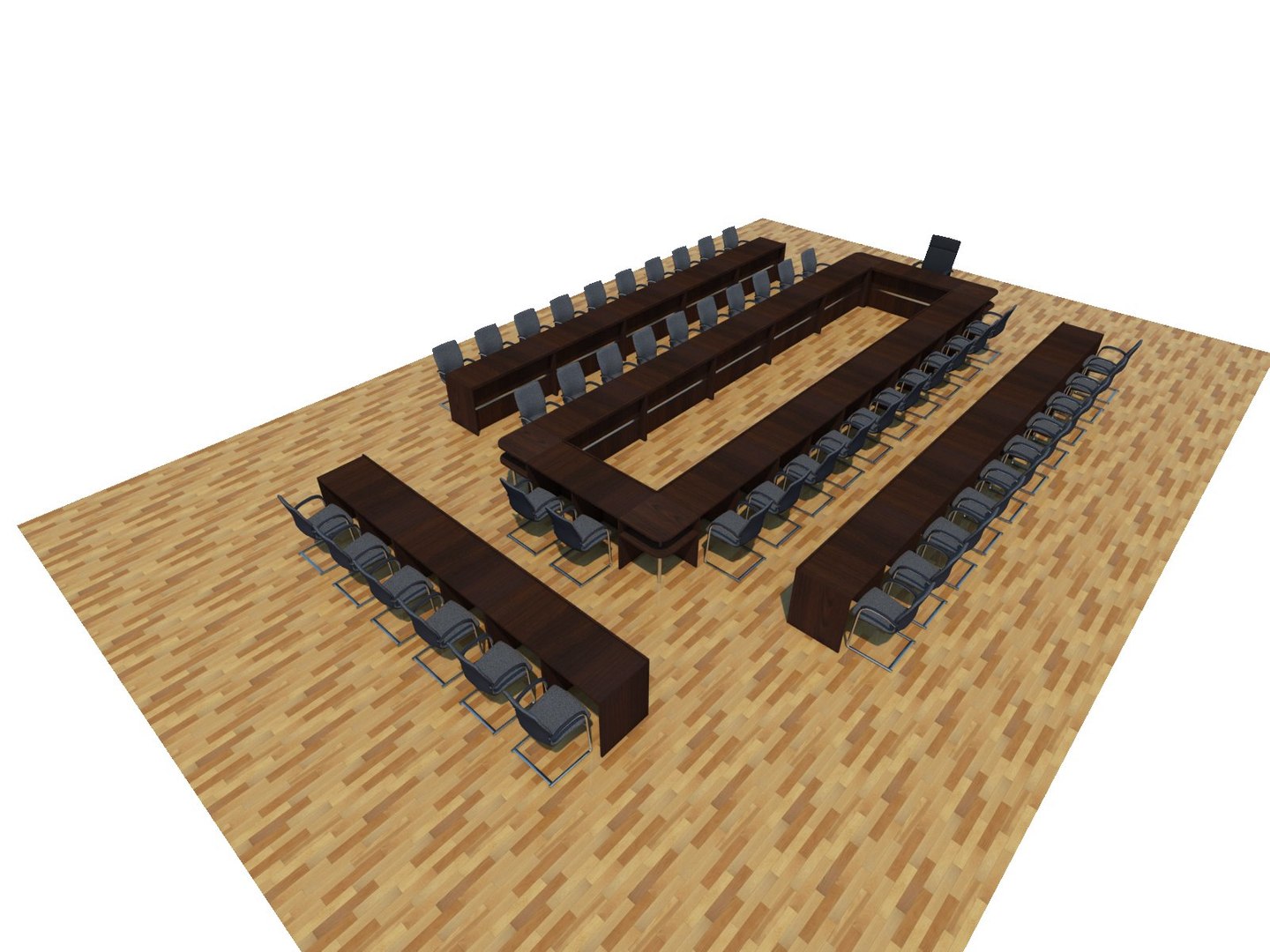 3D Conference Table Model - TurboSquid 1166846
