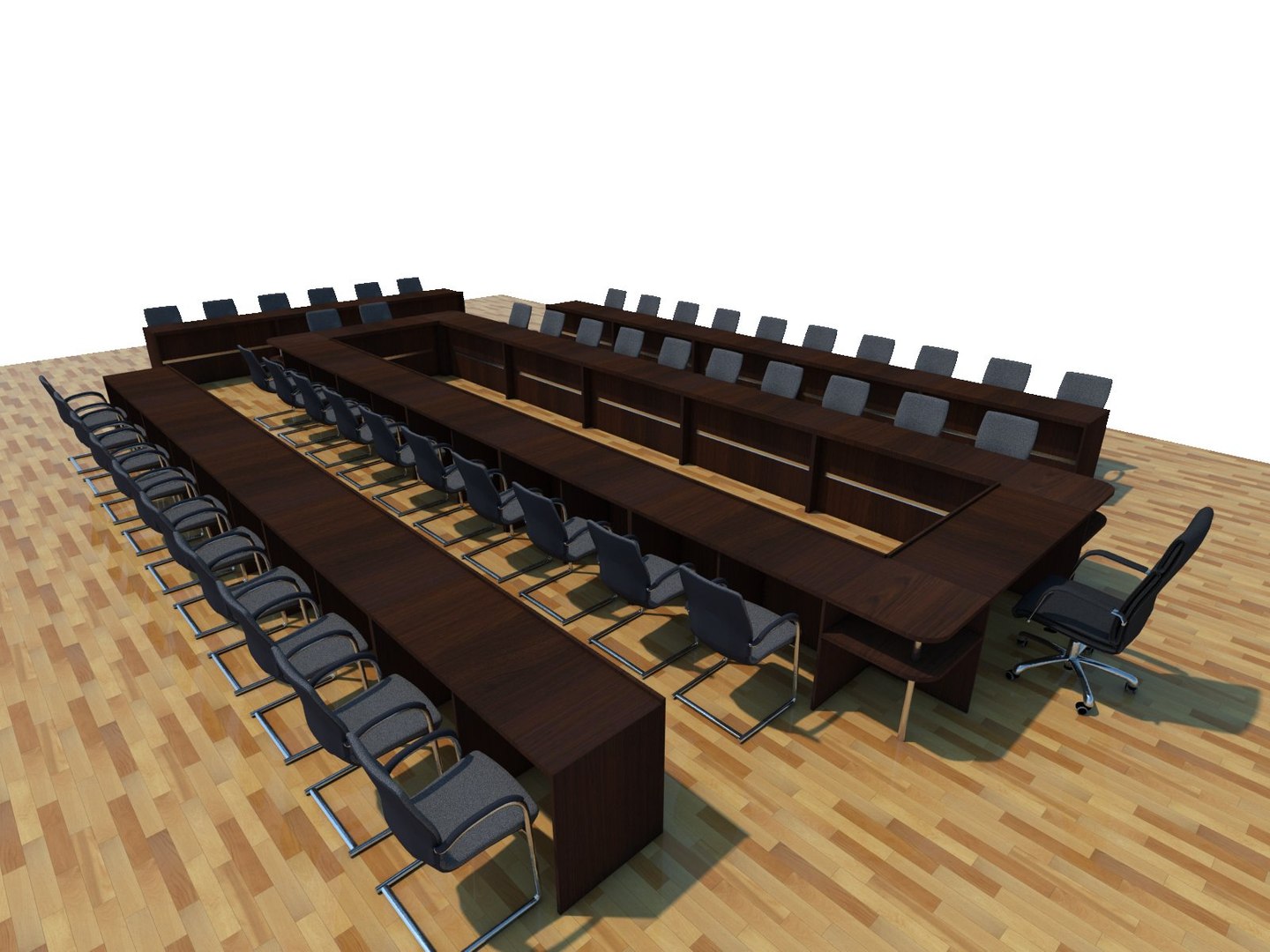3D Conference Table Model - TurboSquid 1166846