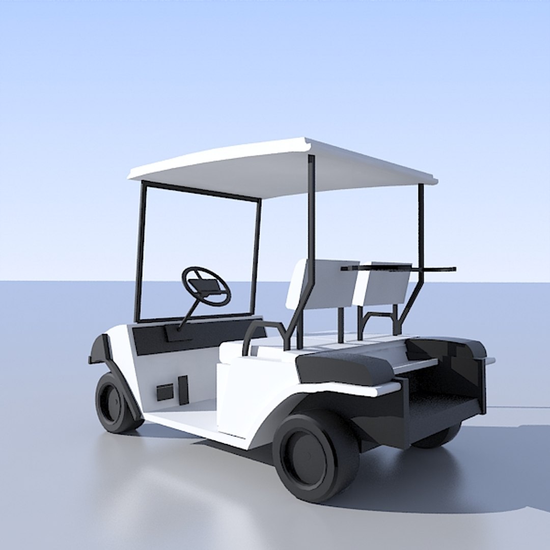 Golf Cart 3d Model
