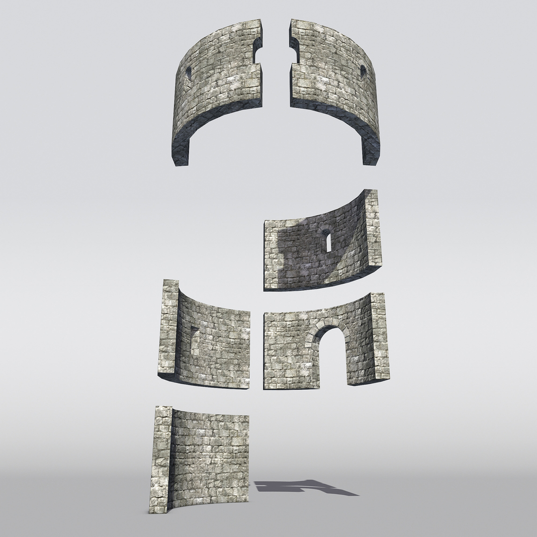 blender tower set castle