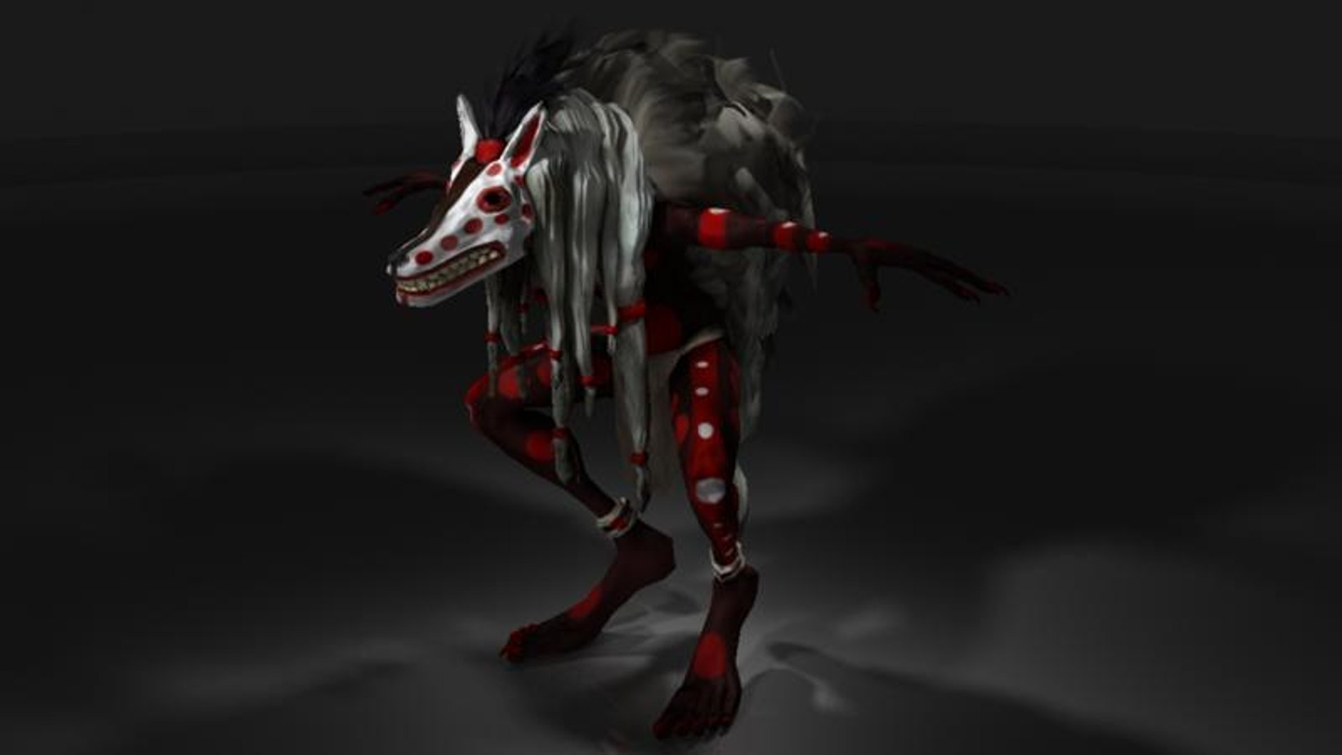 Animal Piece Werewolf 3d Model