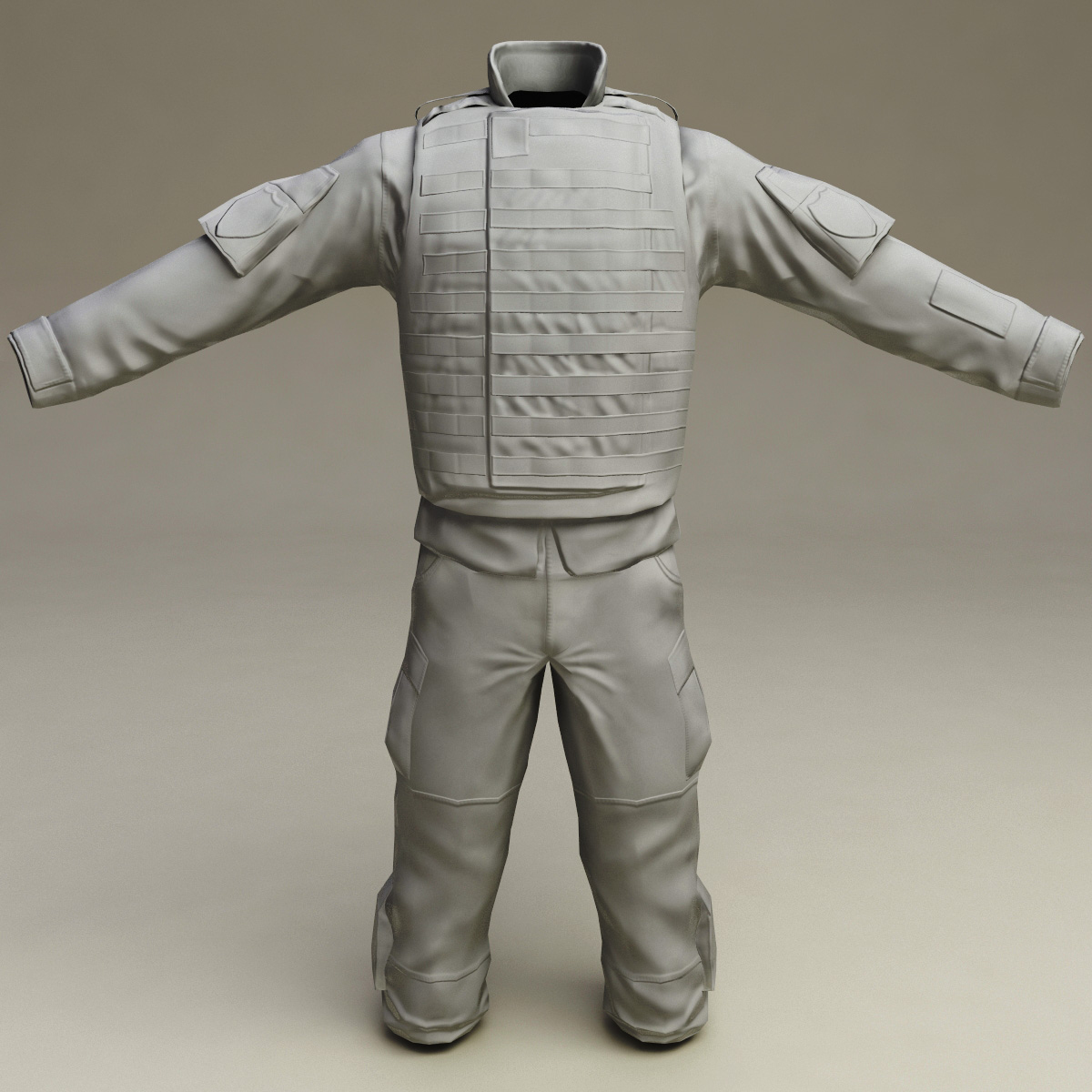 soldier clothes v5 3d model