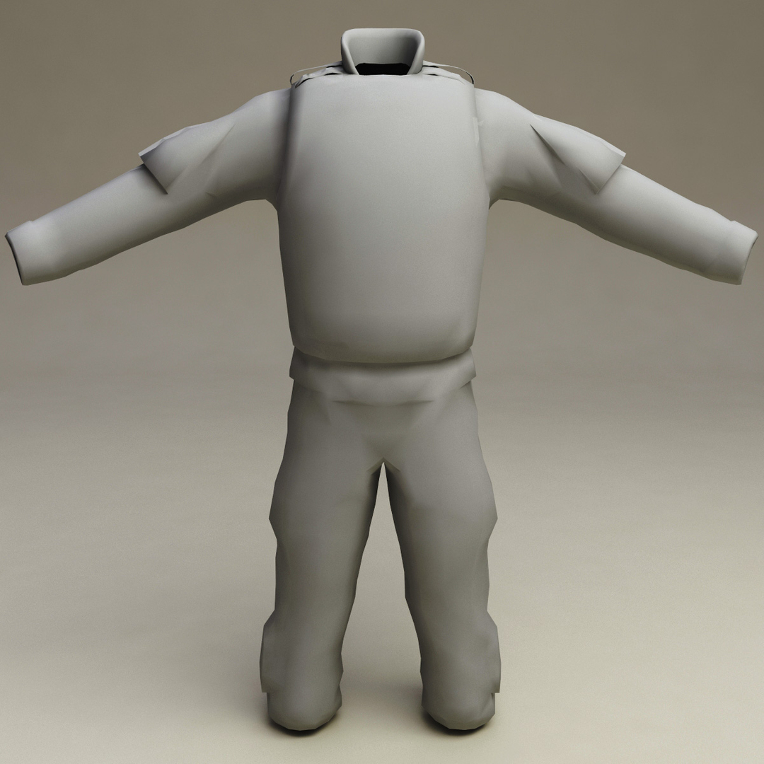 soldier clothes v5 3d model