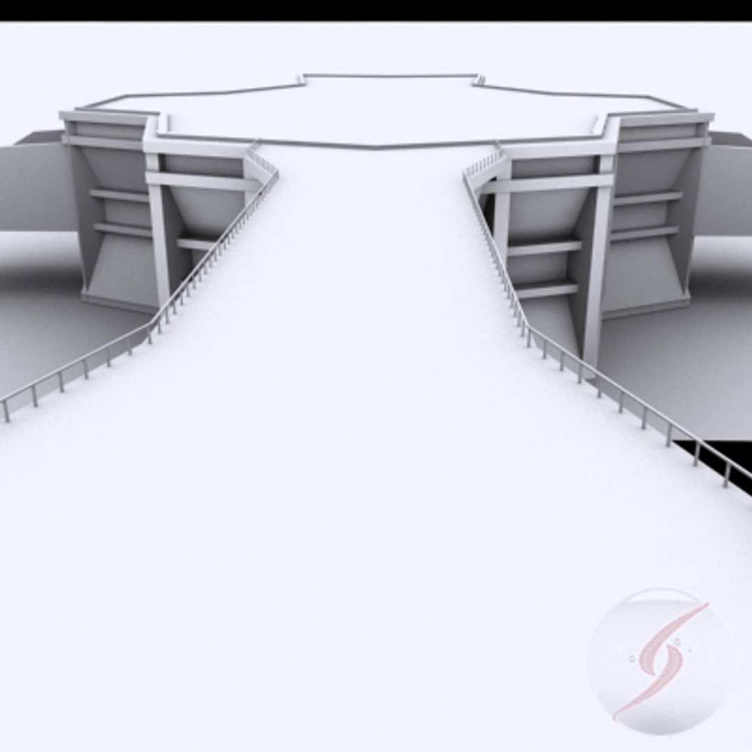 Free Spacial Port 3d Model