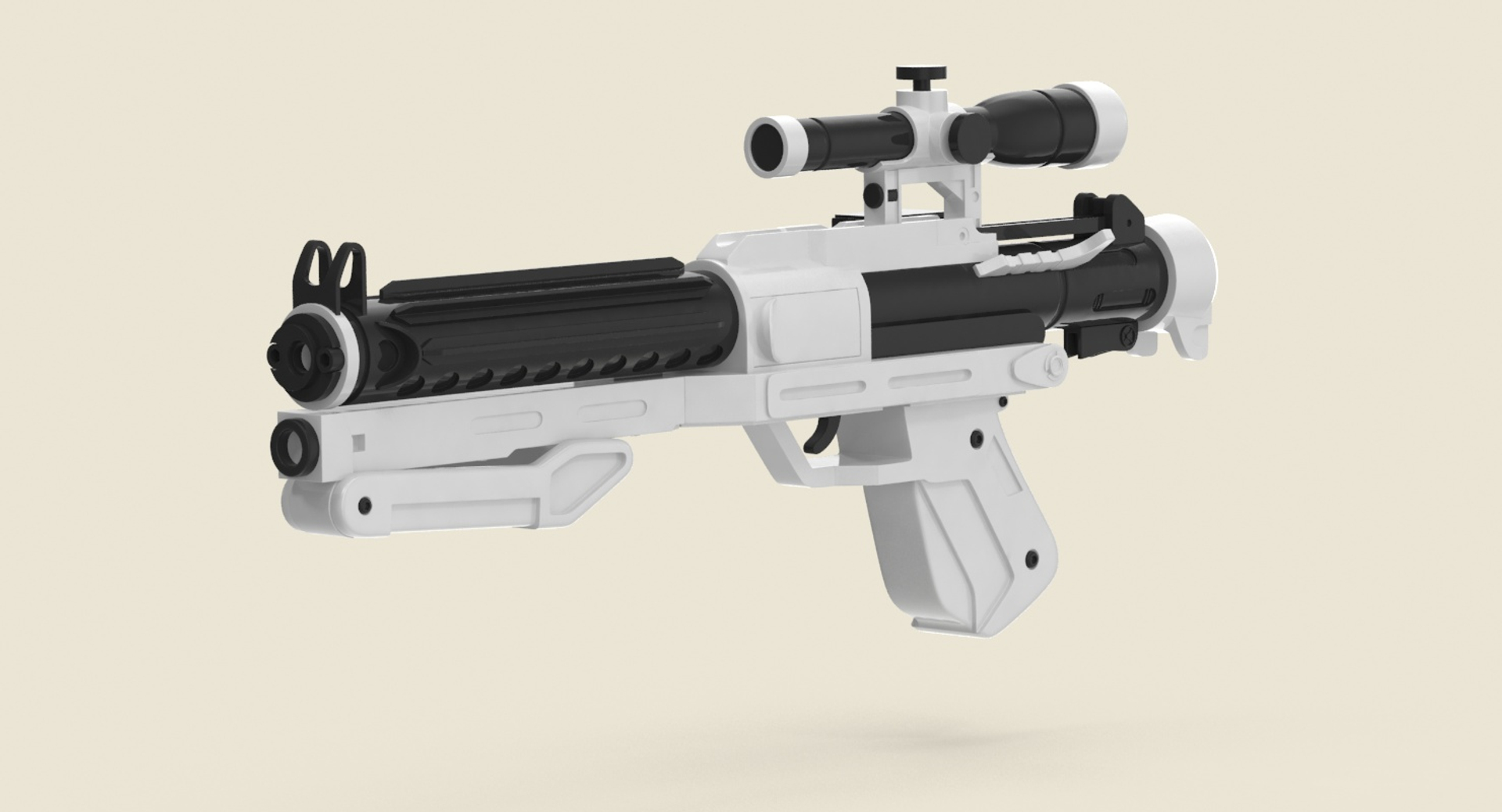 3d Stormtrooper Blaster Model