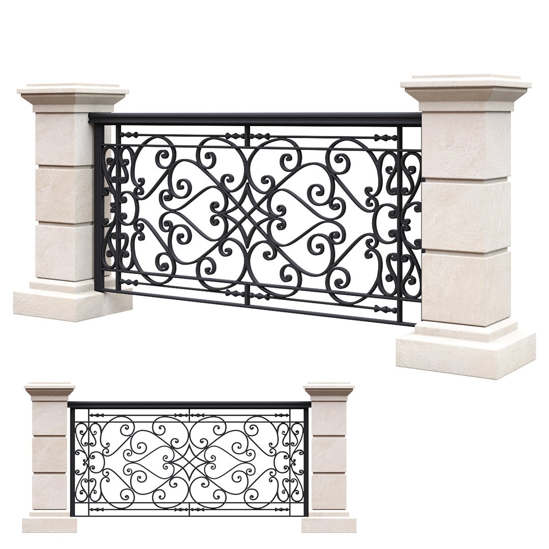 3D Fencing - 2m model - TurboSquid 1871240