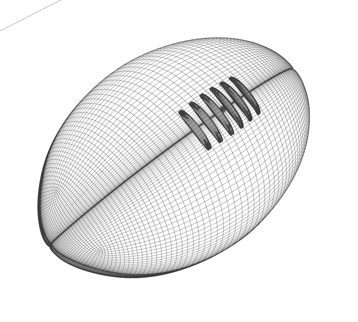 Retro Leather Rugby Ball 3D - TurboSquid 2025028