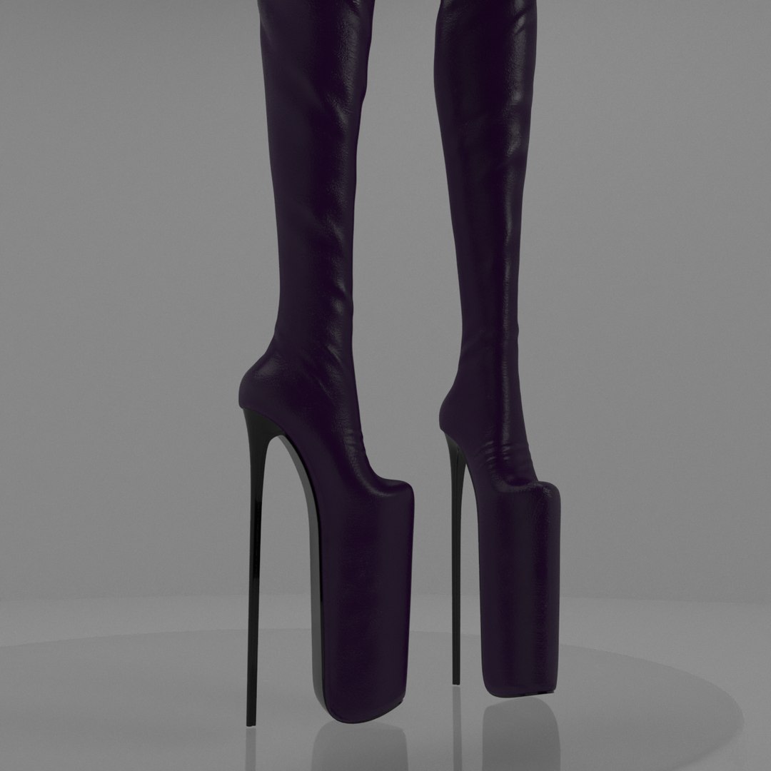High Heels Boots Model - TurboSquid 1757689