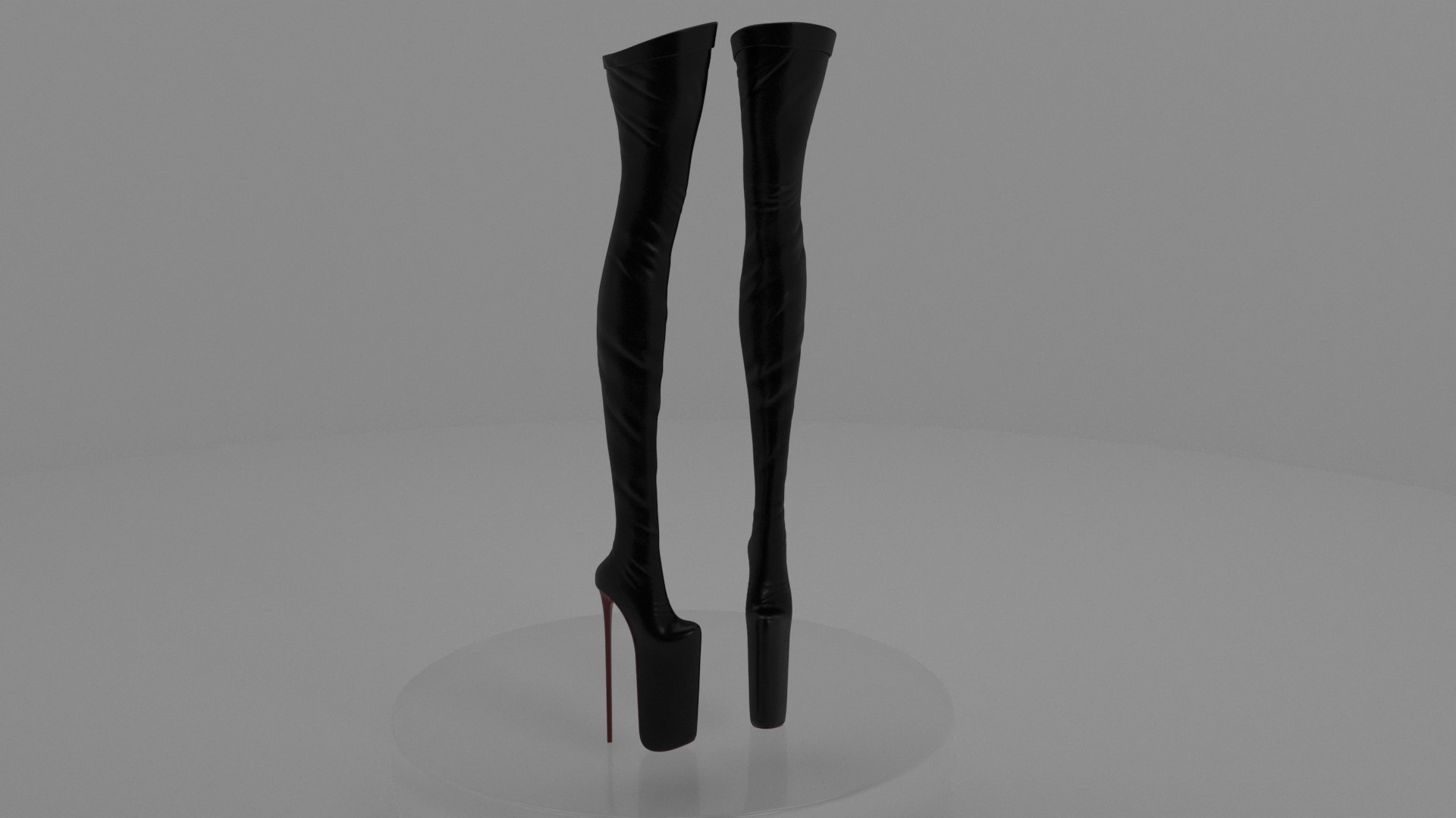 High Heels Boots Model - TurboSquid 1757689