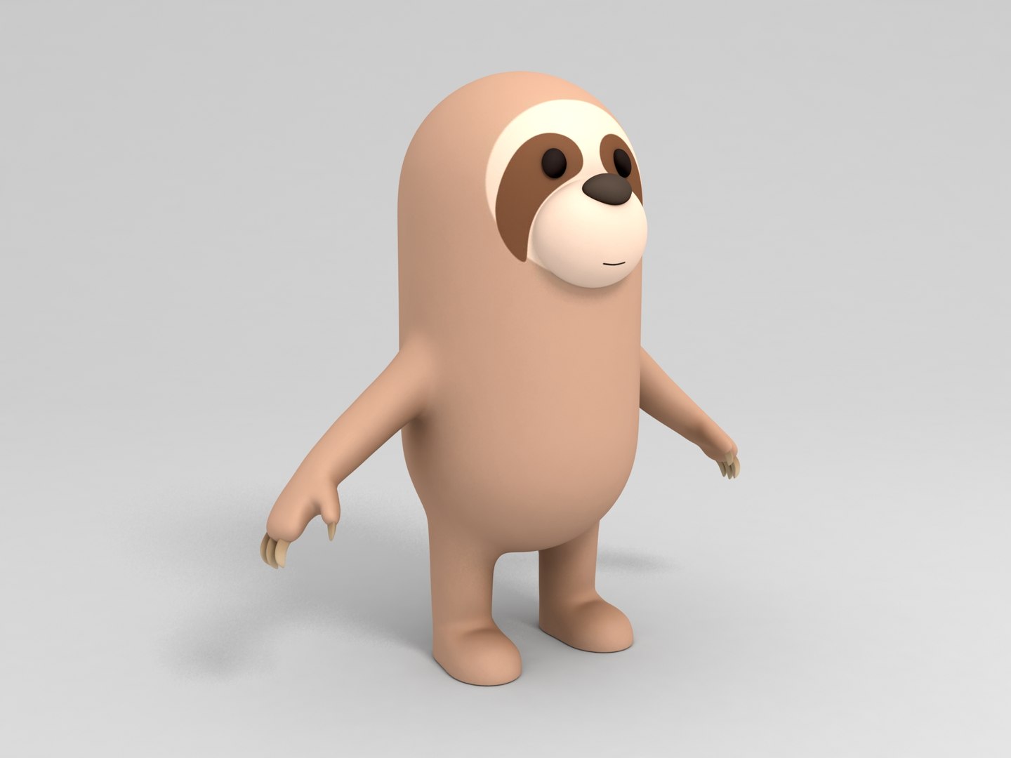 3D Model Sloth Cartoon - TurboSquid 1294112