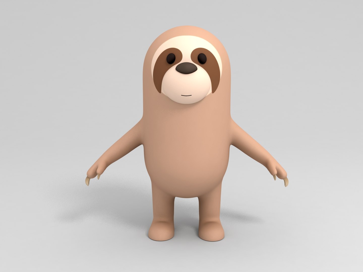 3D Model Sloth Cartoon - TurboSquid 1294112