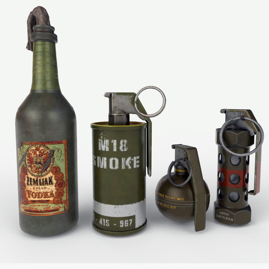 Hand Grenades - PBR - Low Poly 3D - TurboSquid 2119071