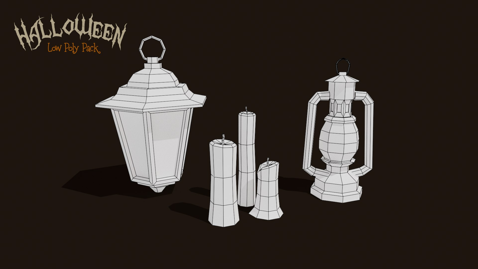 Halloween Low Poly Pack 3D Model - TurboSquid 1816480