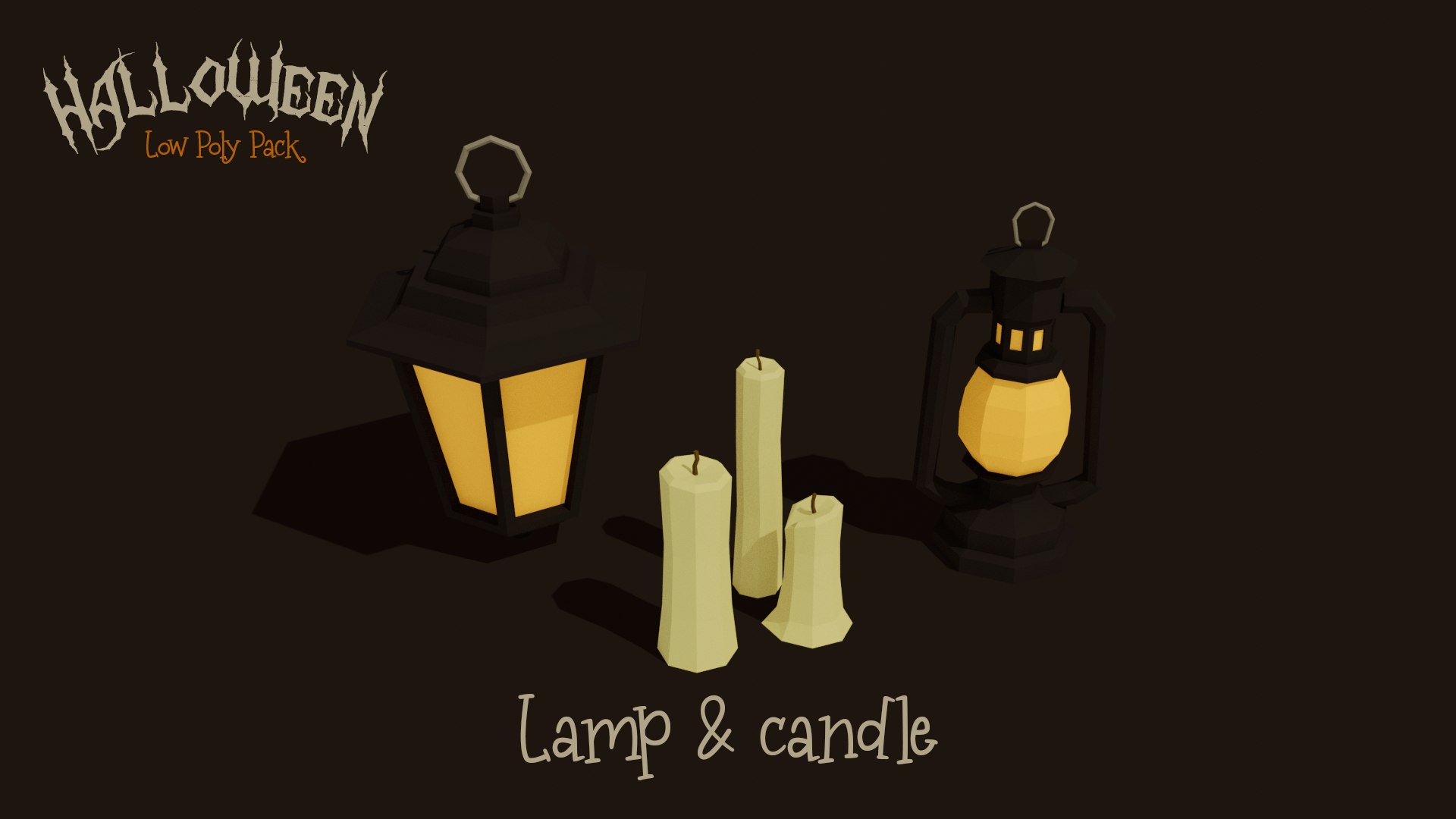 Halloween Low Poly Pack 3D Model - TurboSquid 1816480