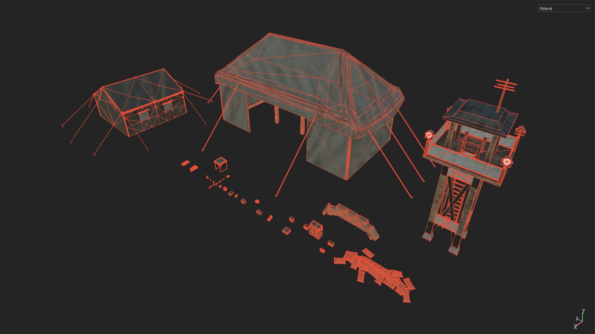 Military Props Pack 3D model - TurboSquid 2109246