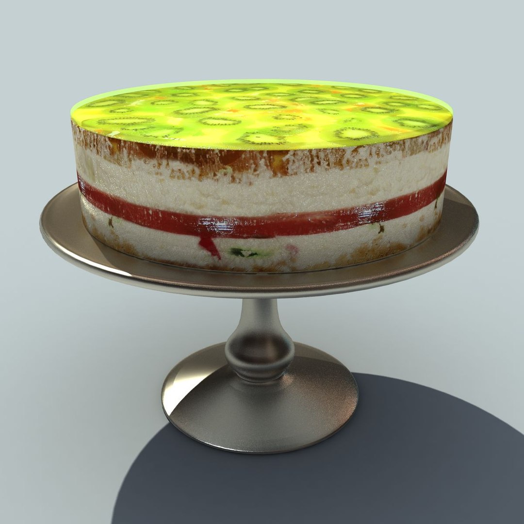 Cake Modelled 3d Model