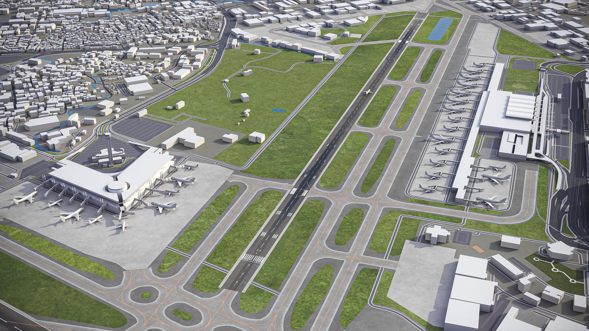 Aquino International Airport Mnl 3D Model - TurboSquid 1486862