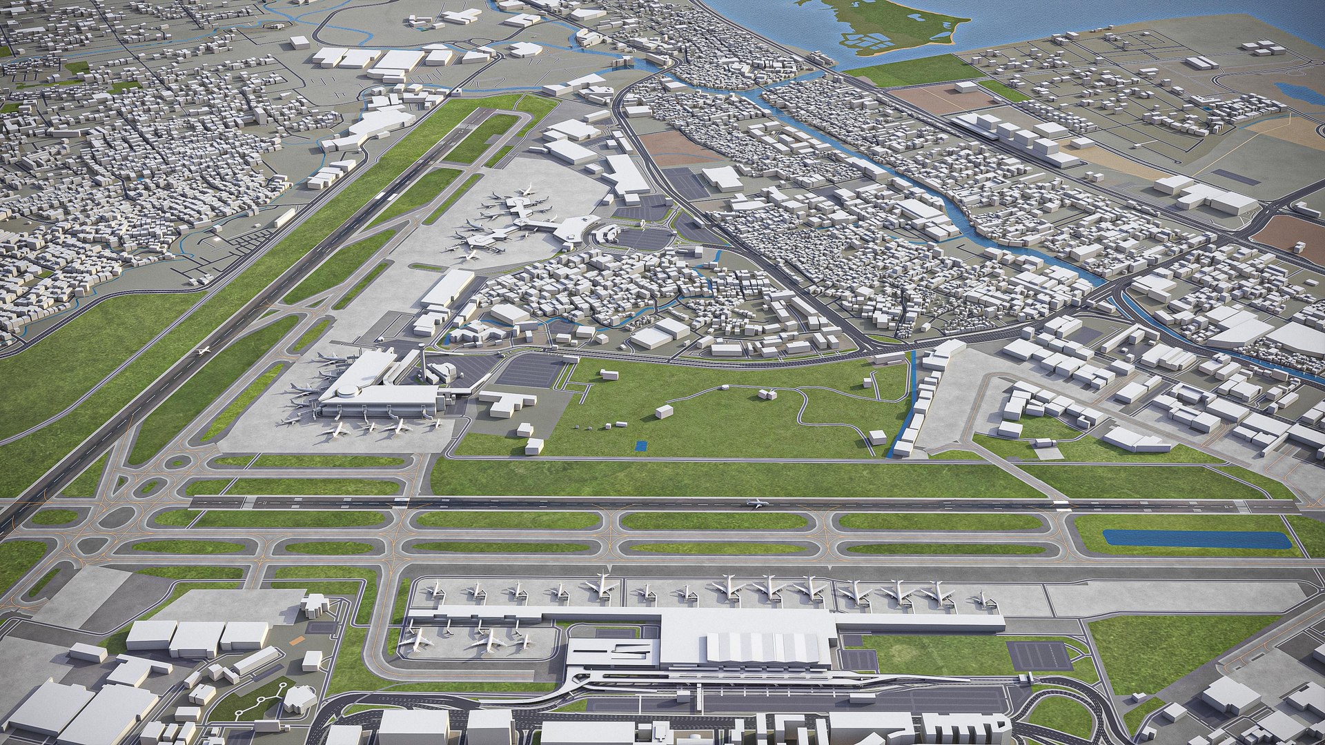 Aquino International Airport Mnl 3D Model - TurboSquid 1486862