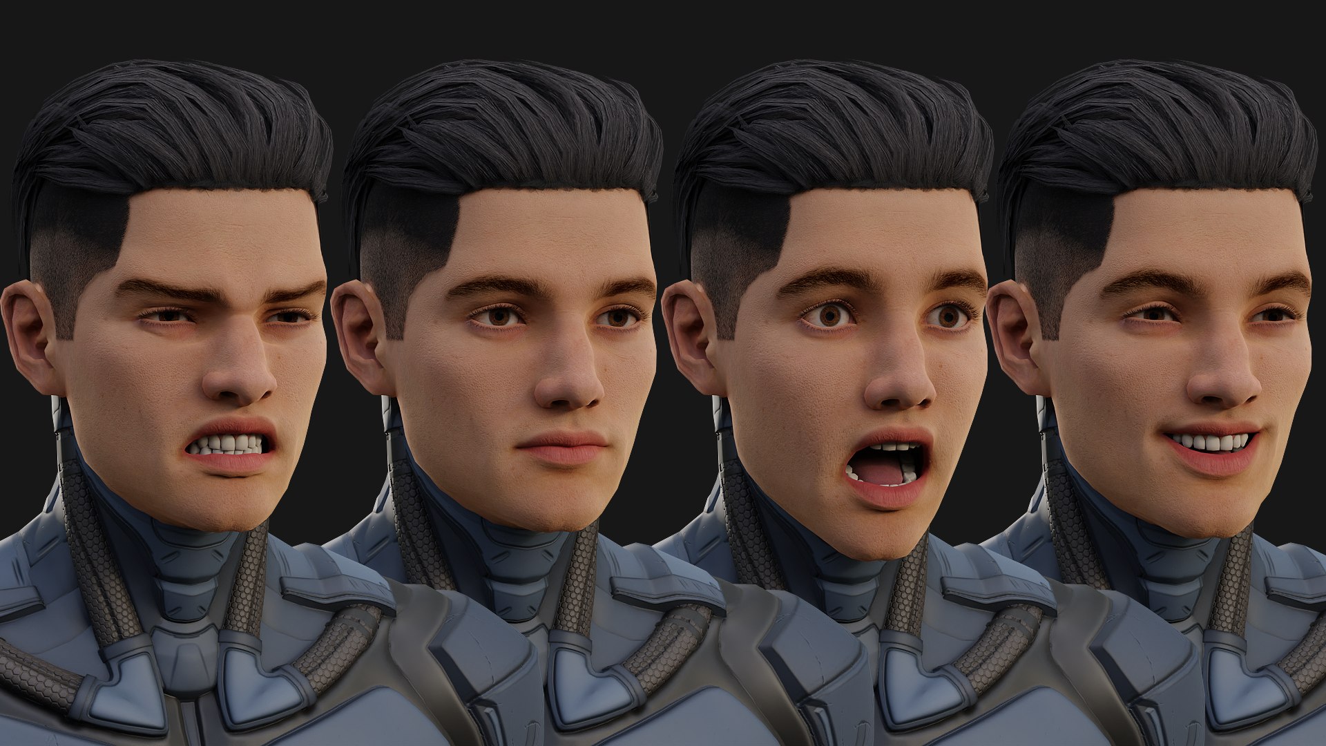 Cyber Costume Game Ready UE5 3D Model - TurboSquid 2252919