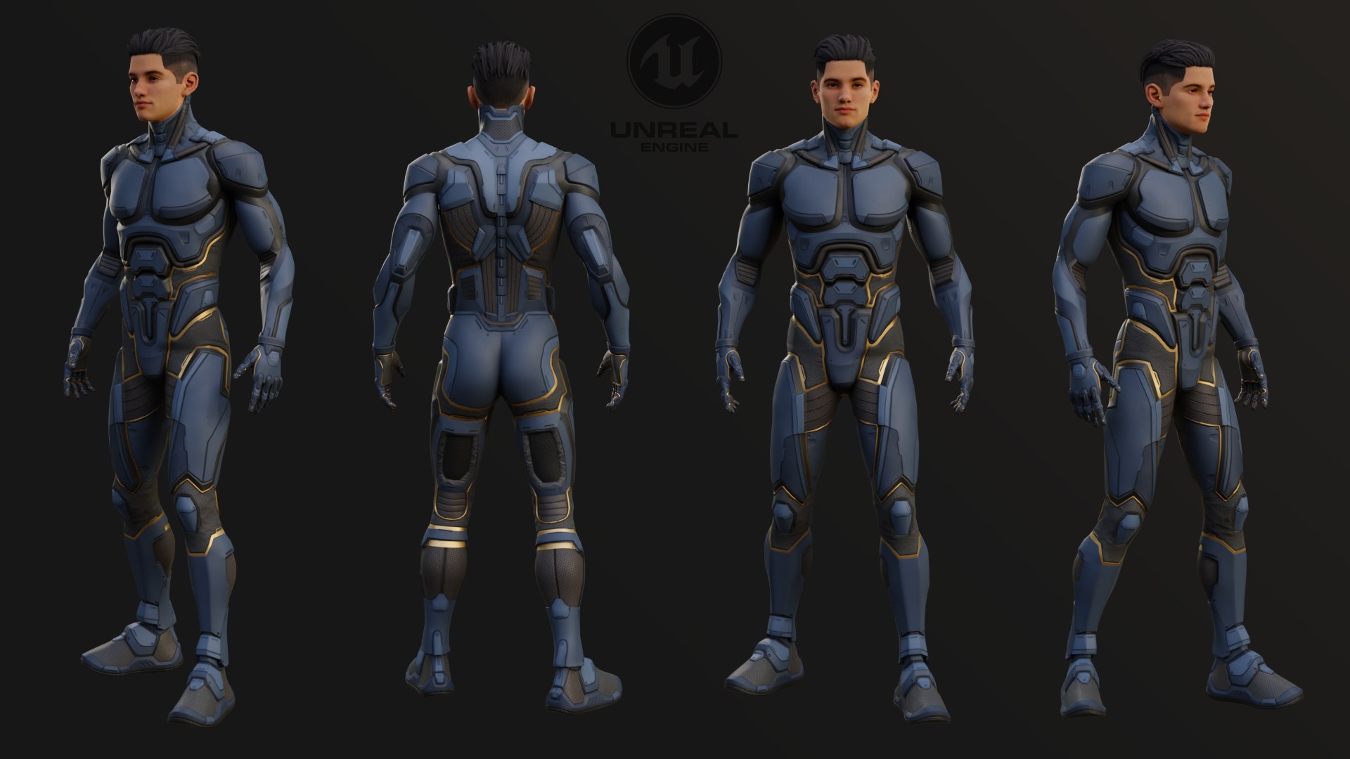 Cyber Costume Game Ready UE5 3D Model - TurboSquid 2252919