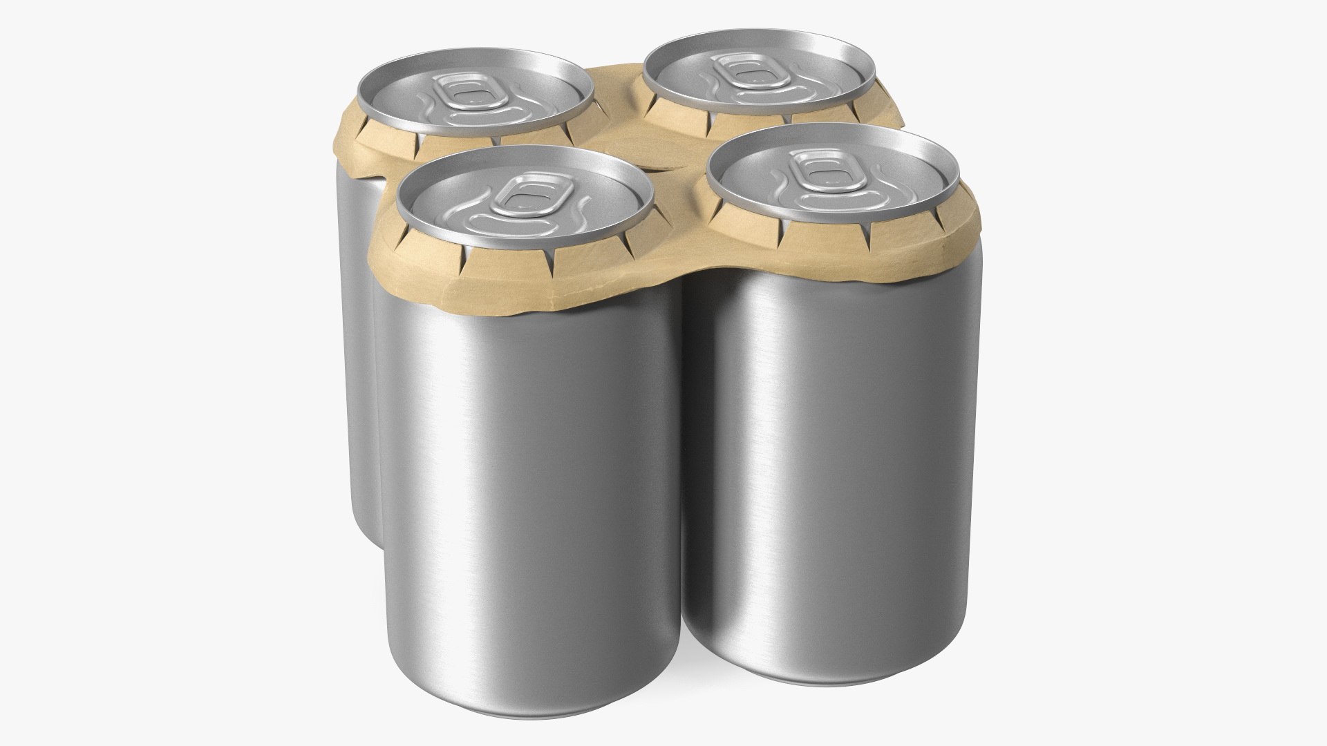 3D Small Can Cardboard Holder 4 Pack - TurboSquid 2139320